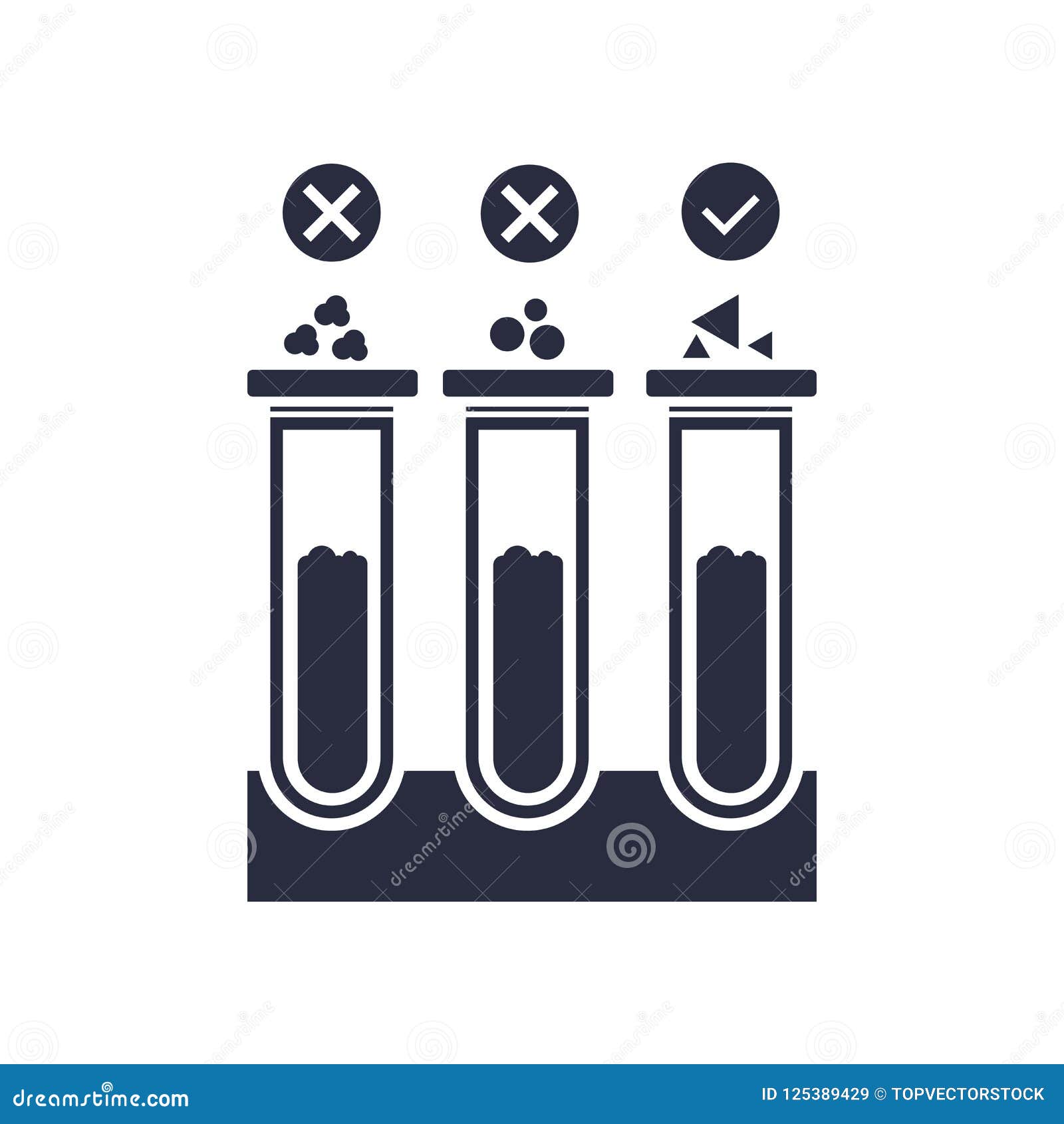 Testing Icon Vector Sign and Symbol Isolated on White Background Stock ...