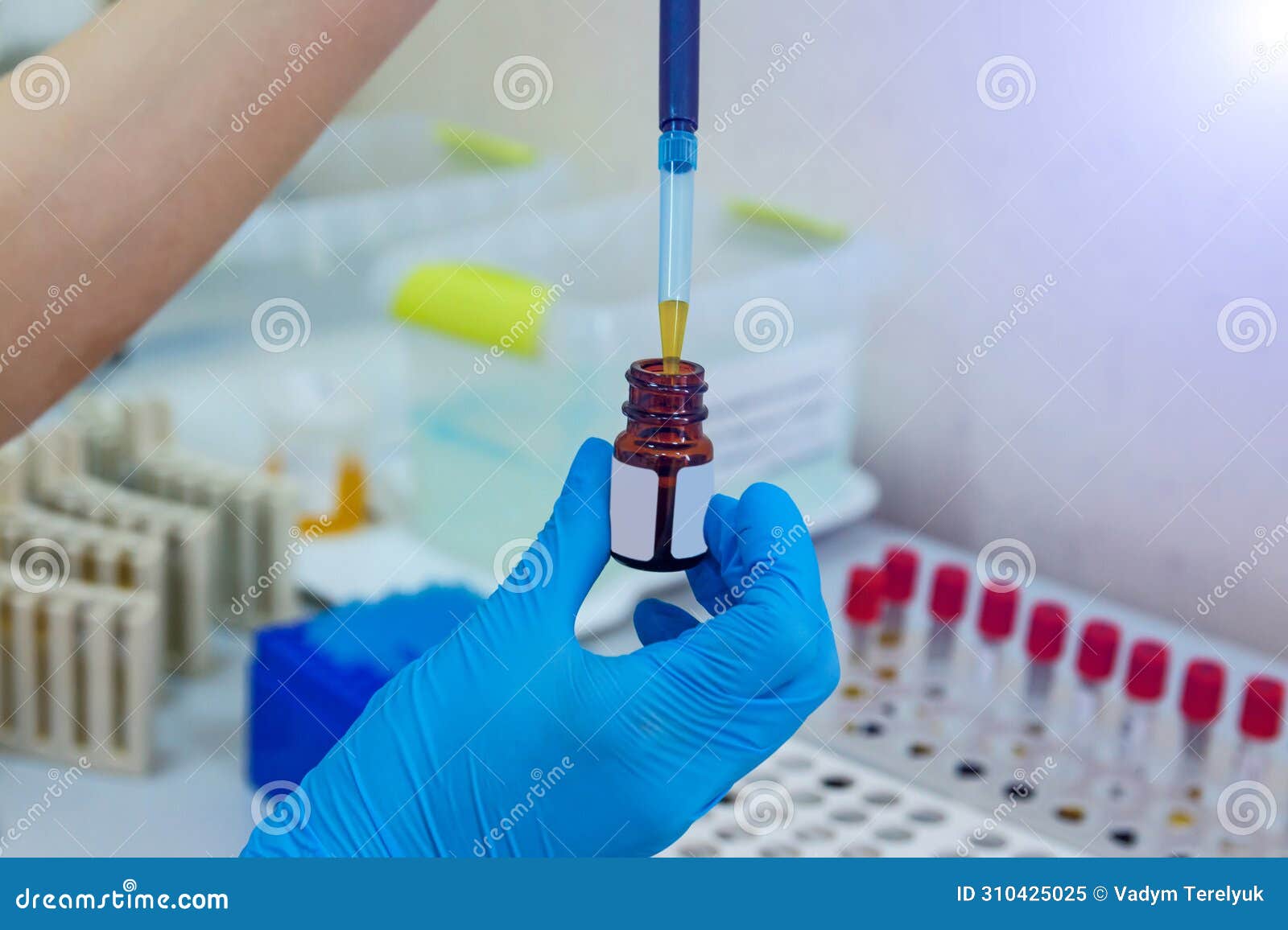 Testing in Laboratory. Chemical Research. Prevention Stock Image ...