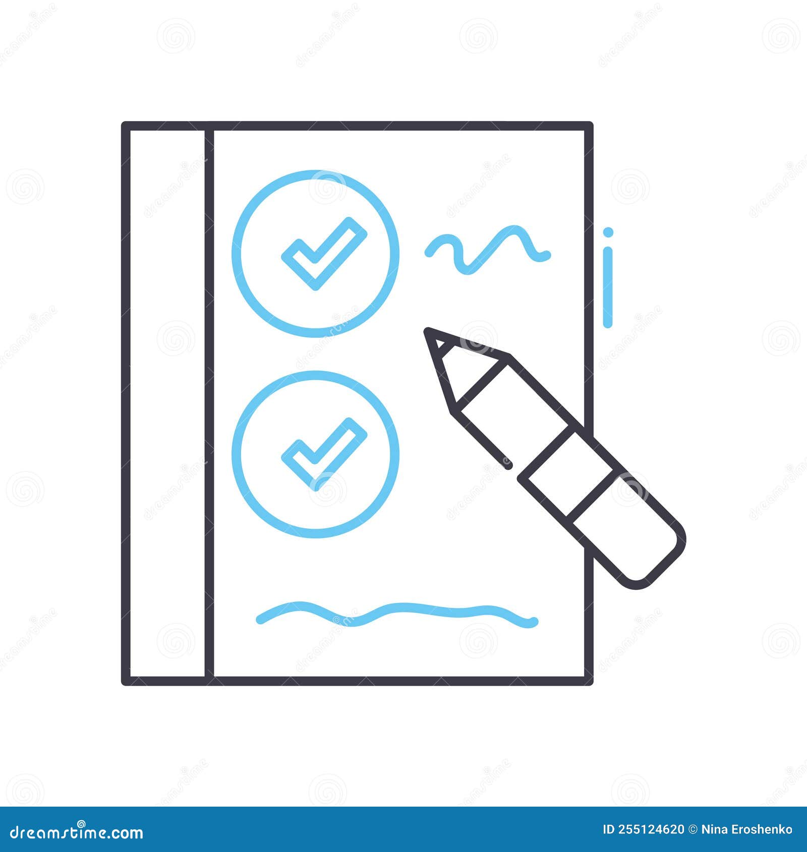 Testing Line Icon, Outline Symbol, Vector Illustration, Concept Sign ... Testing Line Icon, Outline Symbol, Vector Illustration, Concept Sign ...