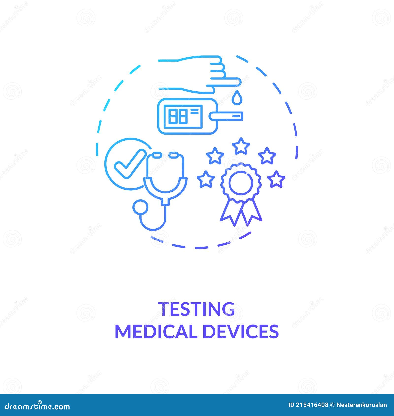 Testing Medical Devices Concept Icon Stock Vector - Illustration of ...