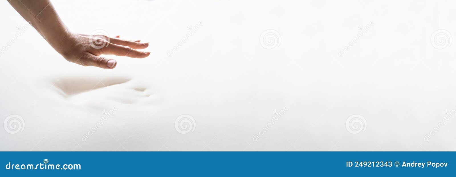 Testing Orthopedic Memory Foam Core Mattress Stock Image - Image of ...