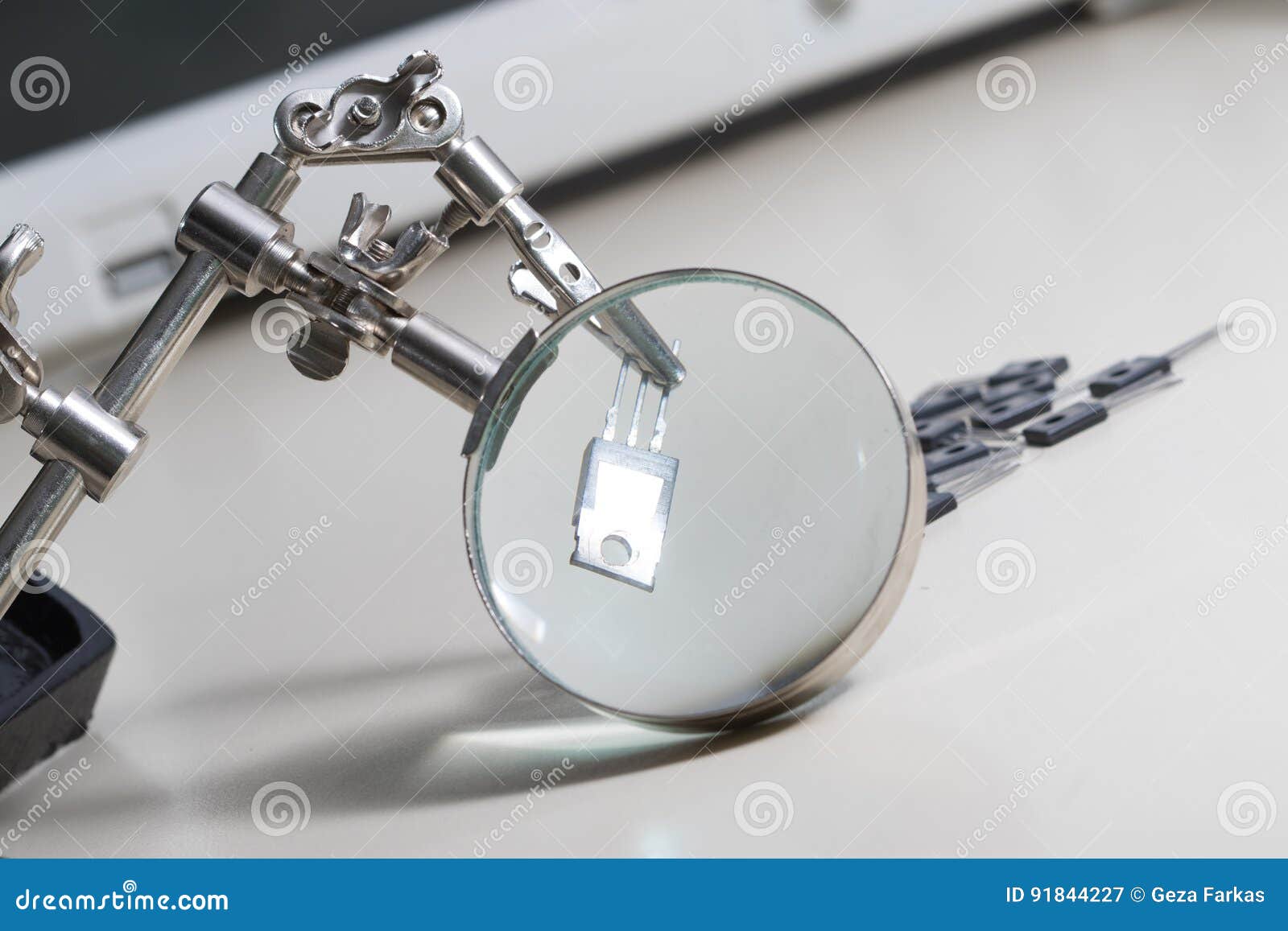 Testing Semiconductor in the Electronics Laboratory Stock Image - Image ...