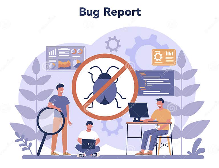 Testing Software Concept. Application or Website Code Test Process ...
