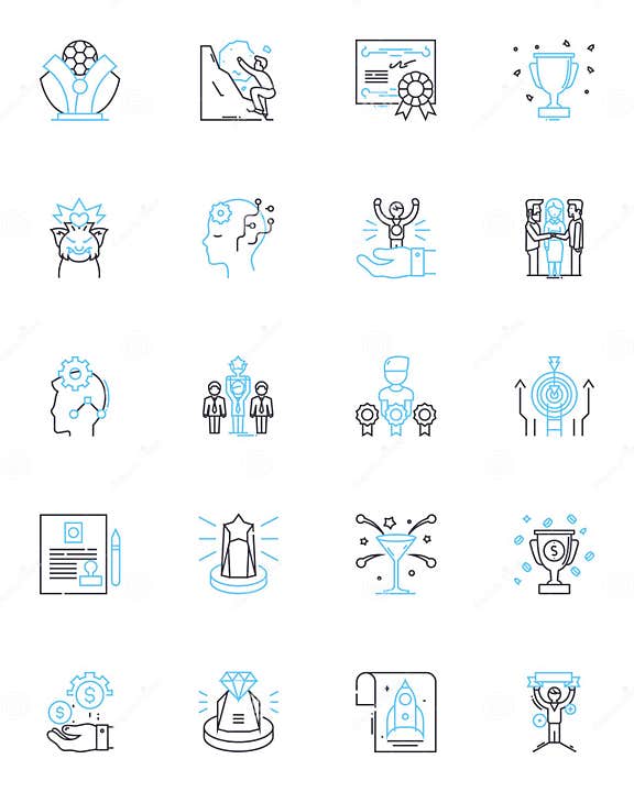 Testing Stage Linear Icons Set Quality Assurance Validation Verification Bugs