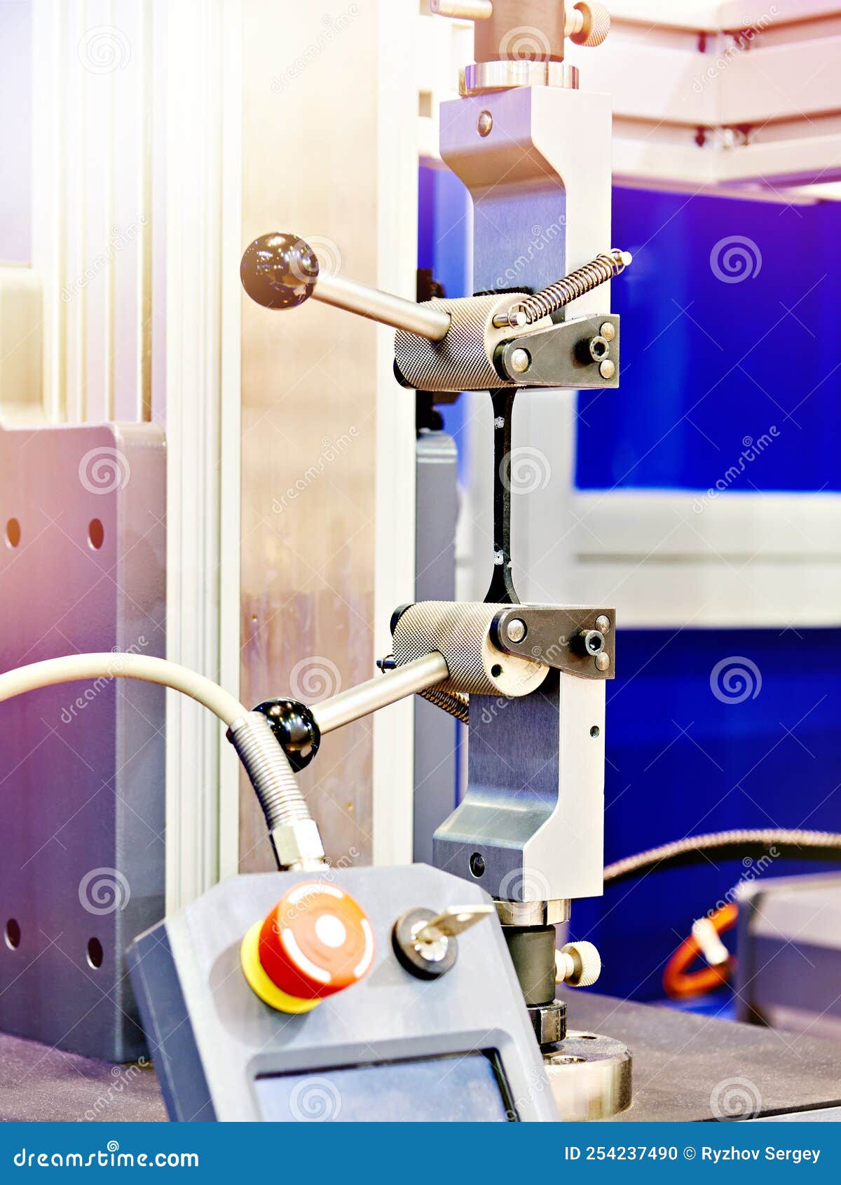 Testing tensile machine stock photo. Image of stress - 254237490