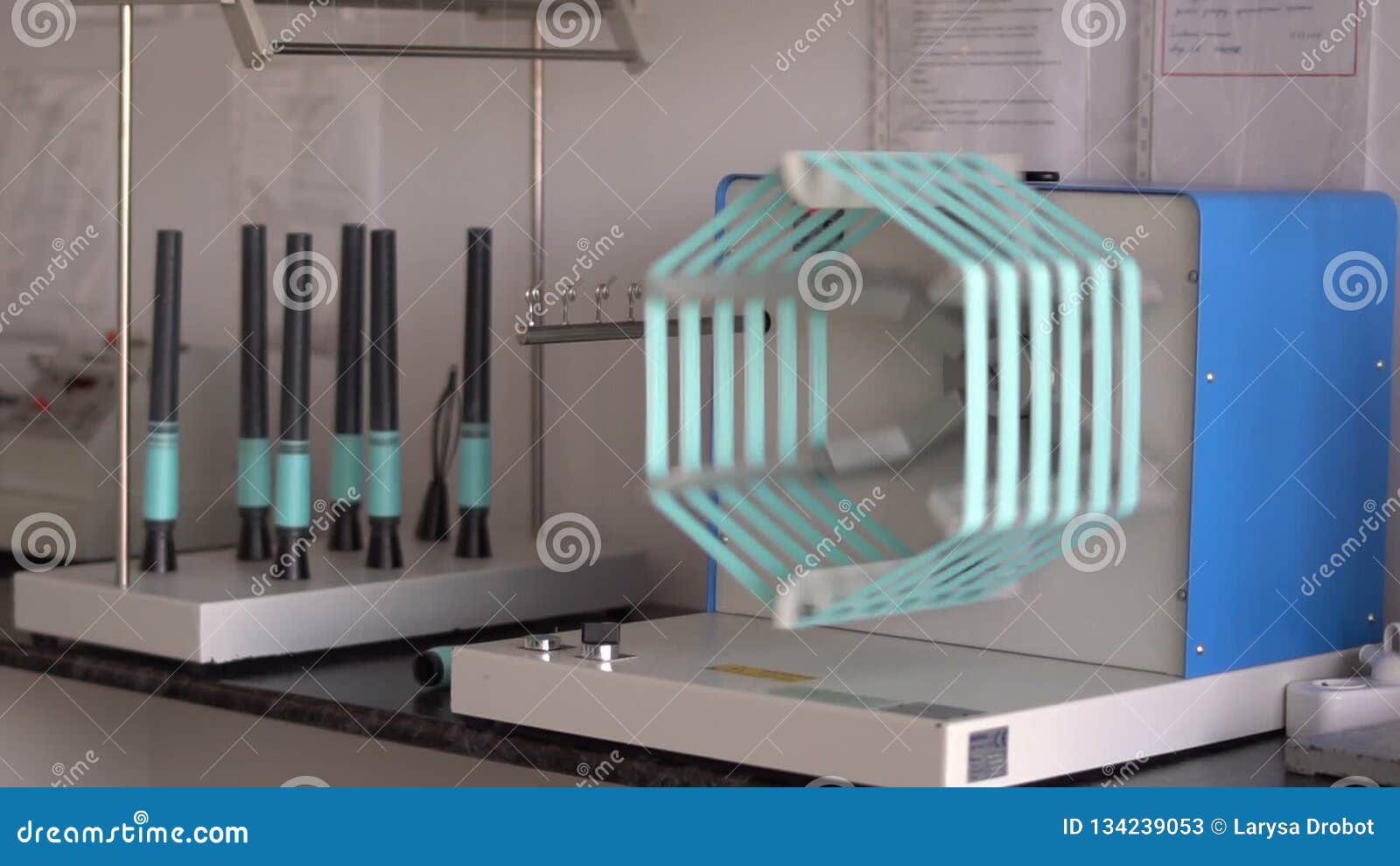 Testing of Tops and Threads in the Laboratory 5 Stock Video - Video of ...