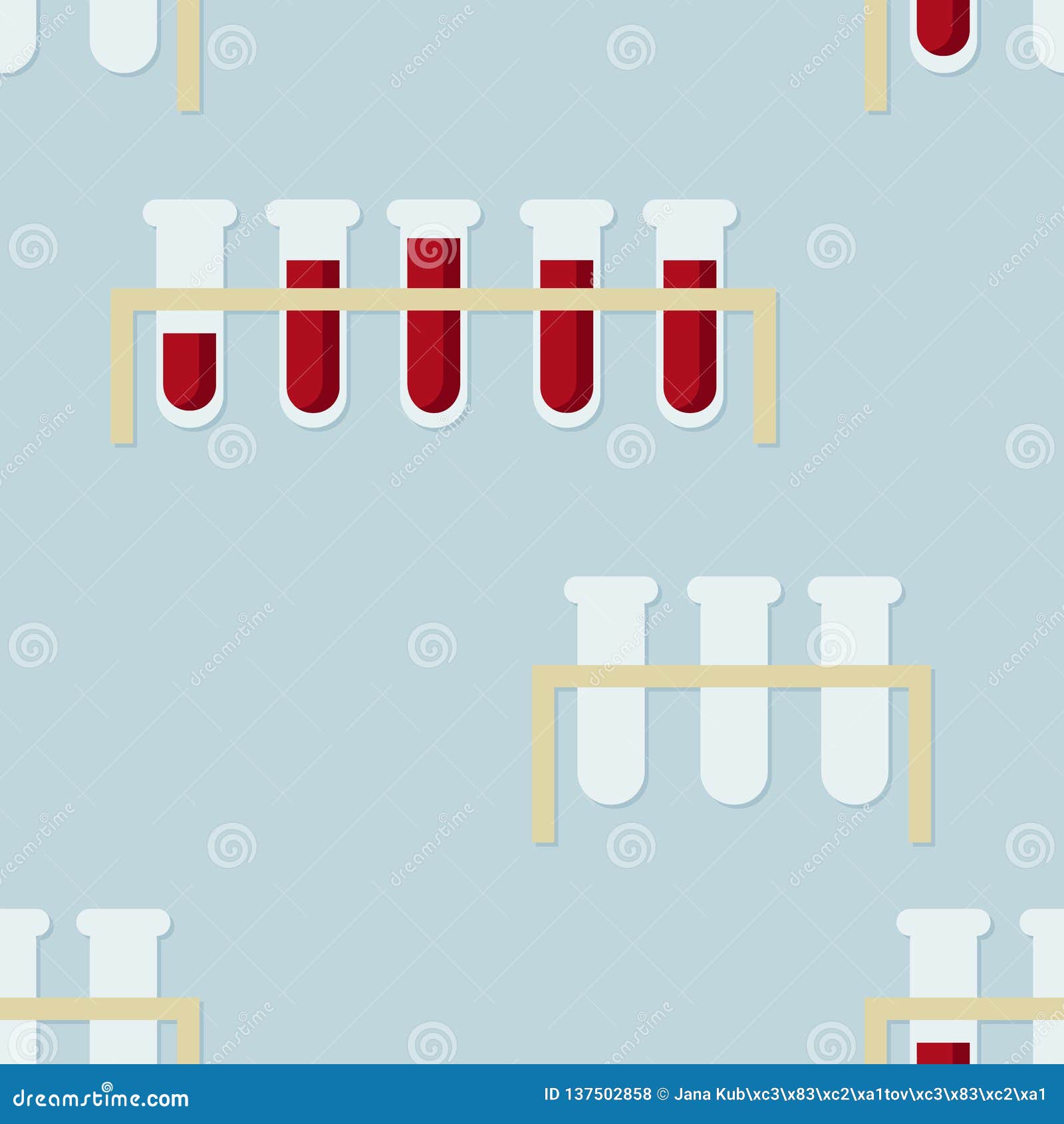 Testing tubes background stock vector. Illustration of medical - 137502858