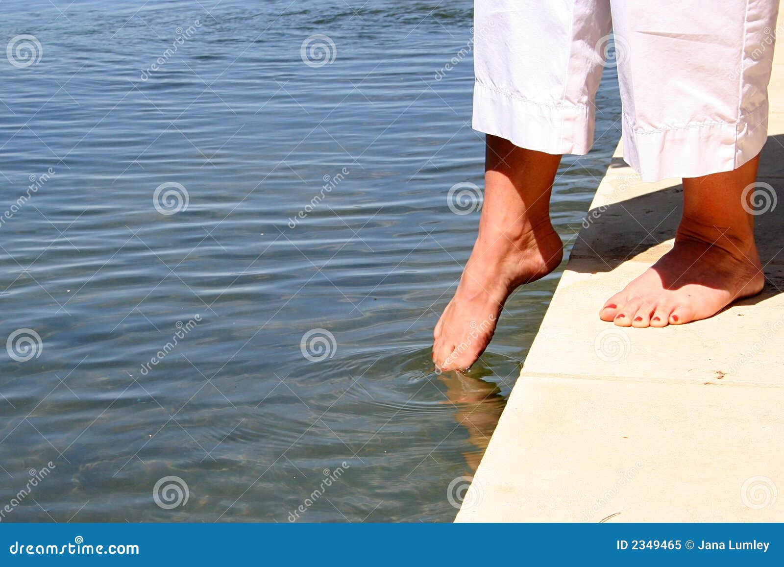 Testing the Water stock image. Image of dipping, warm - 2349465