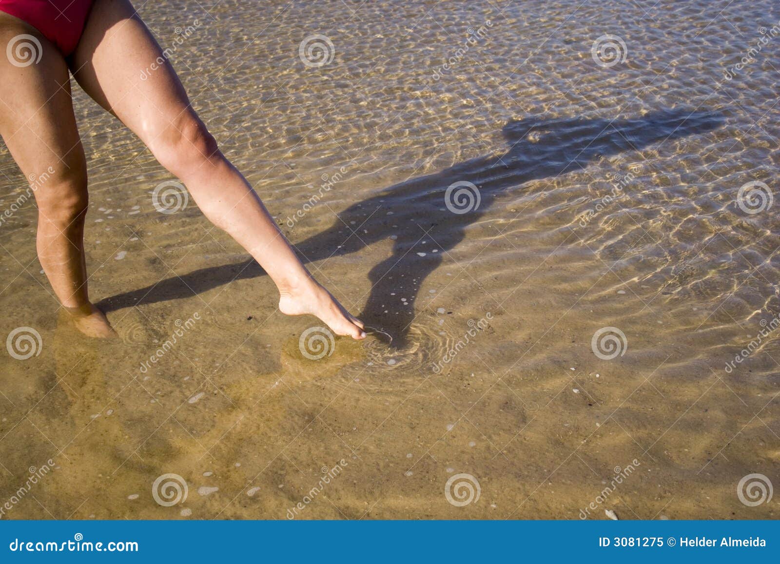 Testing the water stock image. Image of relaxation, feet - 3081275