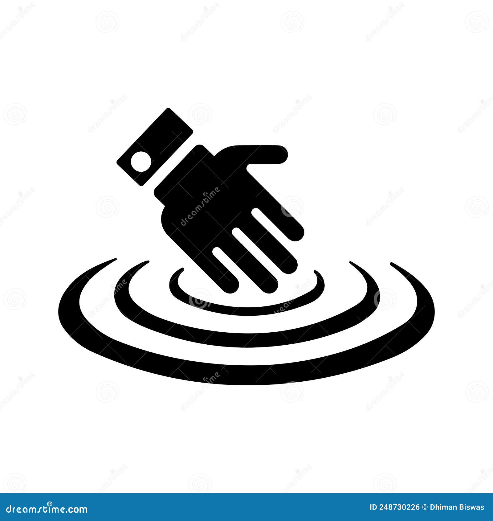 Testing, the, Waters Icon. Black Vector Graphics Stock Illustration ...