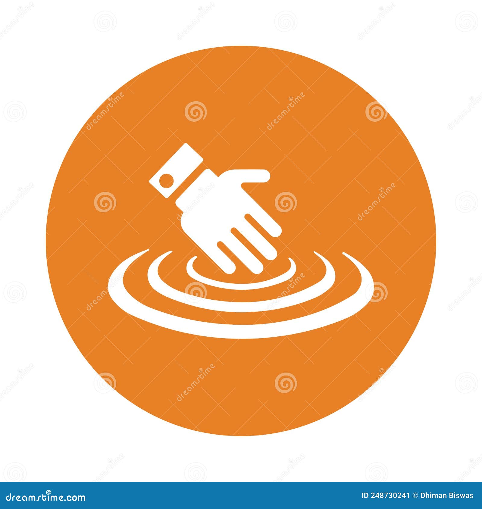 Testing, the, Waters Icon. Orange Color Vector Design Stock ...