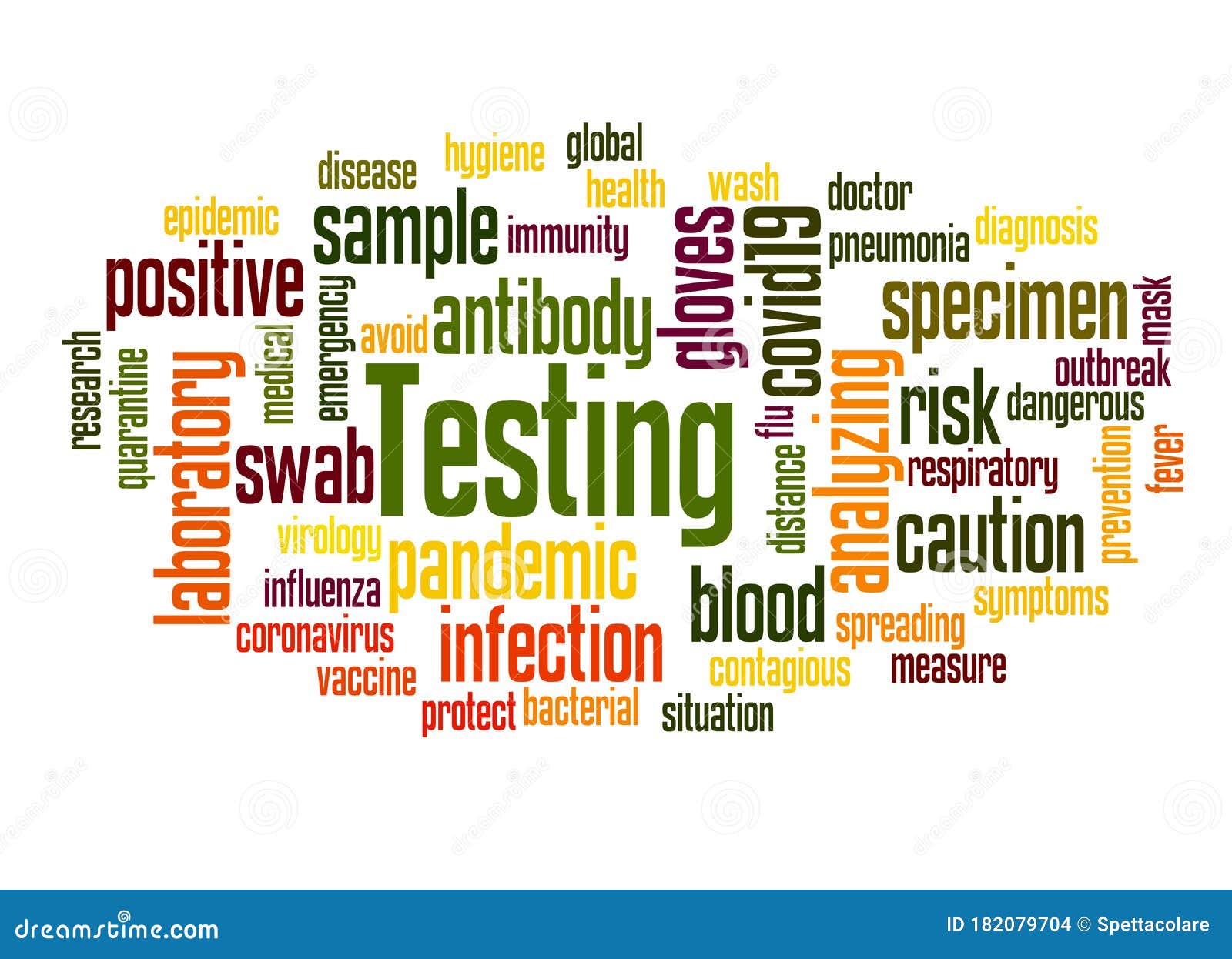 Testing Word Cloud Concept 2 Stock Illustration - Illustration of ...