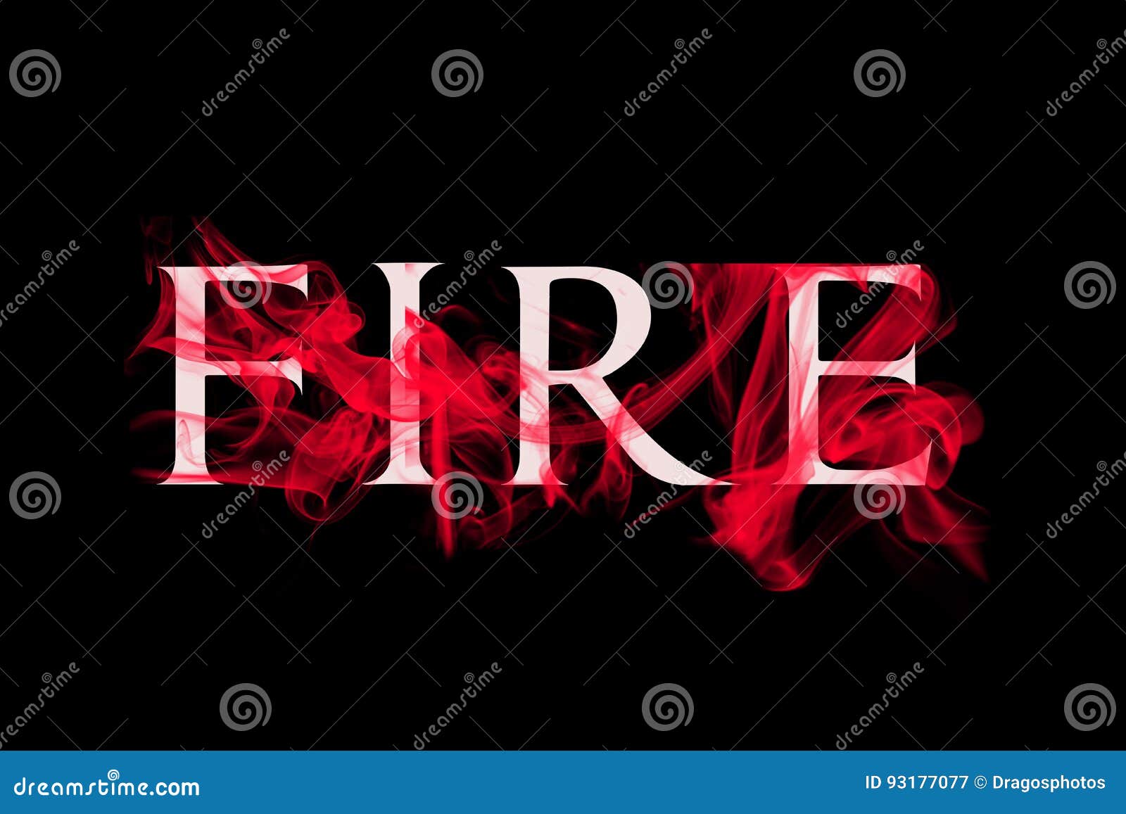 Testo Del Fuoco Con Le Fiamme Illustrazione di Stock - Illustrazione di ...