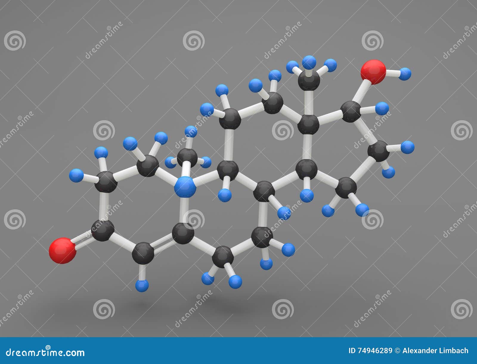 Testosterona De La Molécula Stock de ilustración - Ilustración de ...