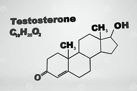 Testosterone Formula in 3d Style Stock Illustration - Illustration of ...