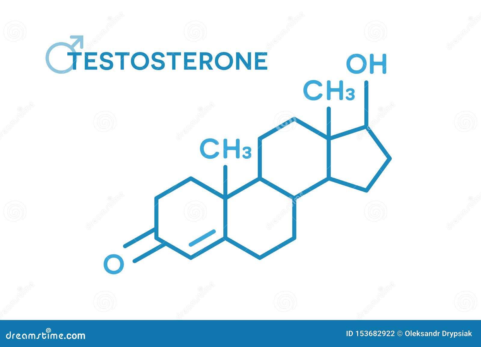 Hormones Molecular Formula Cartoon Vector 233745733