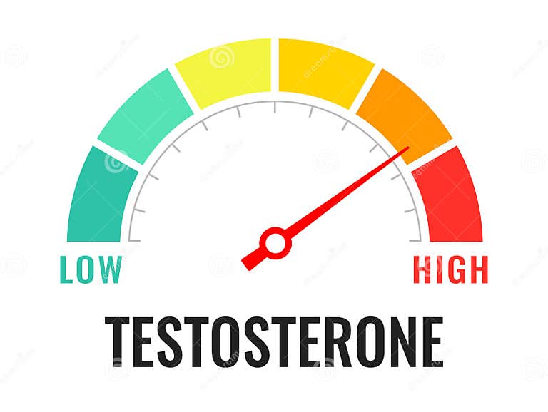 Testosterone Level Metering Icon Stock Vector Illustration Of Level
