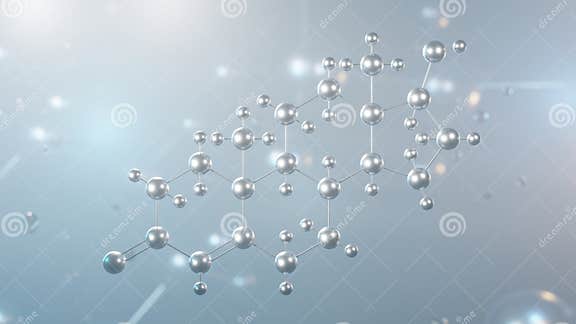 Testosterone Molecular Structure, 3d Model Molecule, Sex Hormone ...