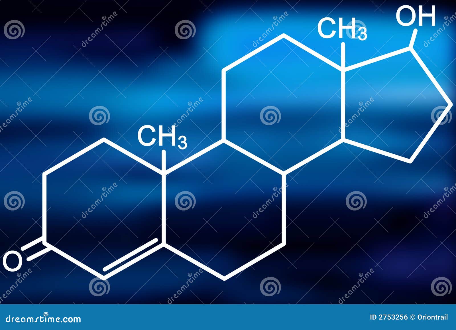 Testosterone molecule stock illustration. Illustration of medical - 2753256