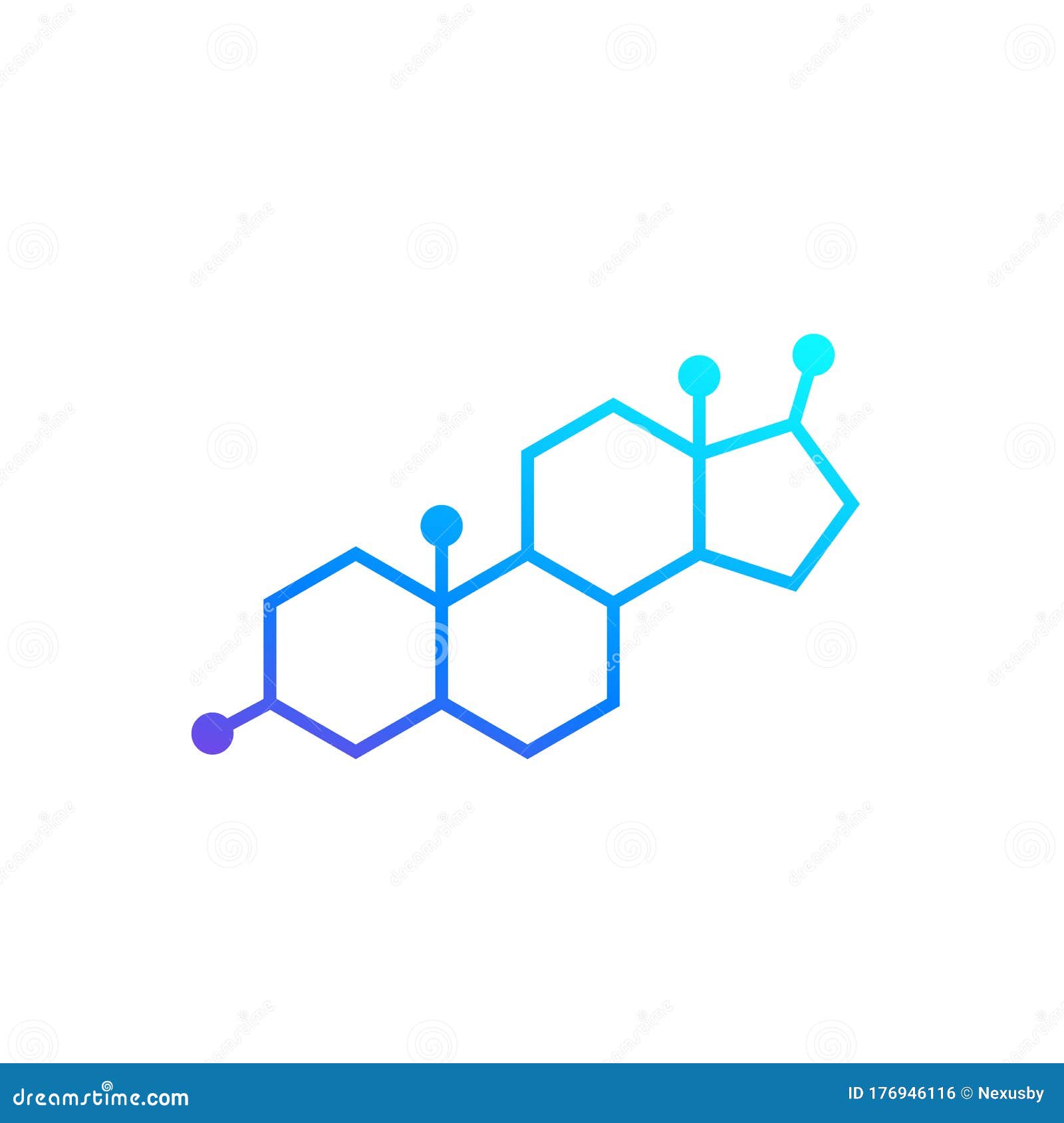 Testosterone Molecule Vector Stock Illustrations – 128 Testosterone ...