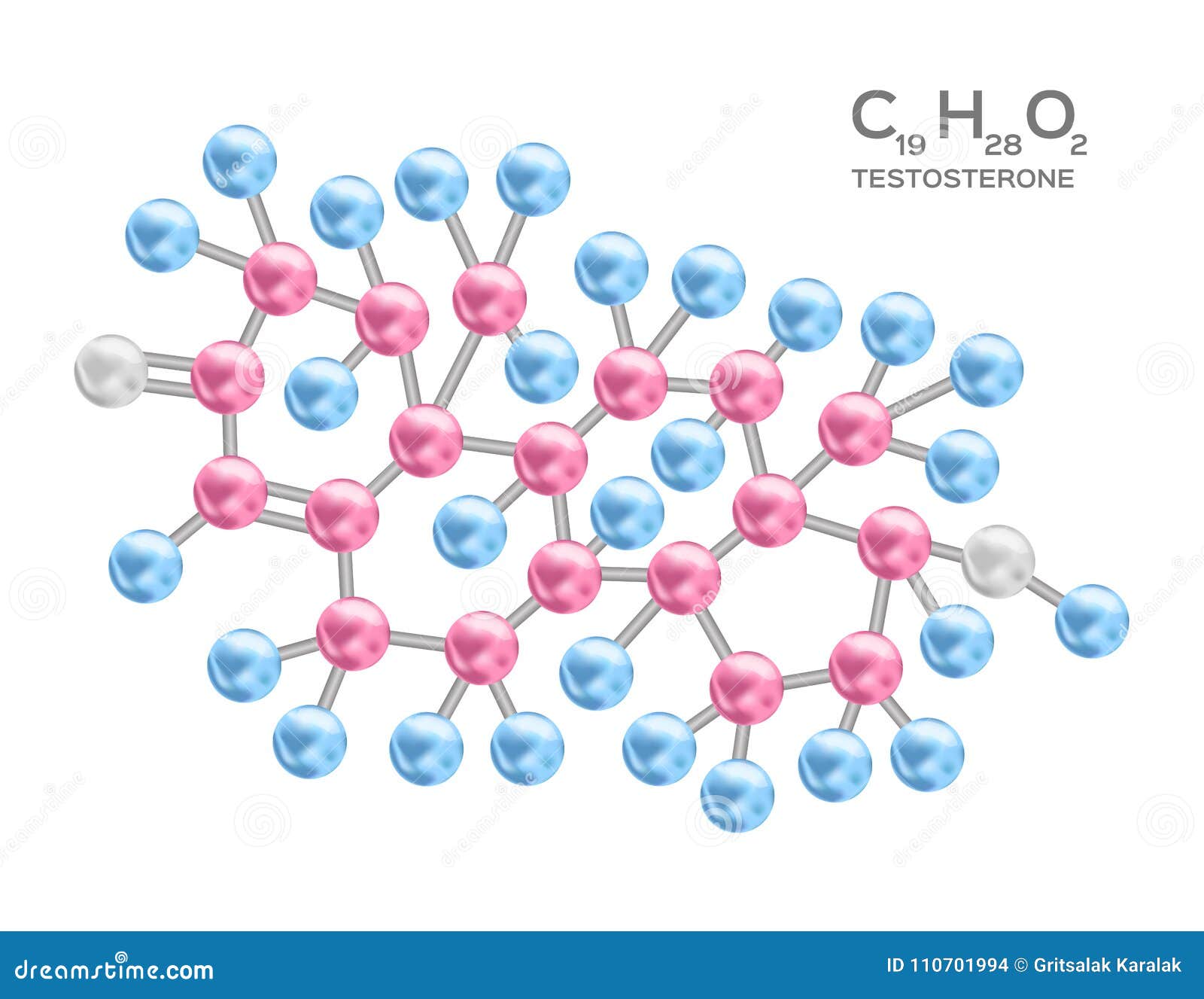 Testosterone Structure / Anatomy Stock Vector - Illustration of steroid ...