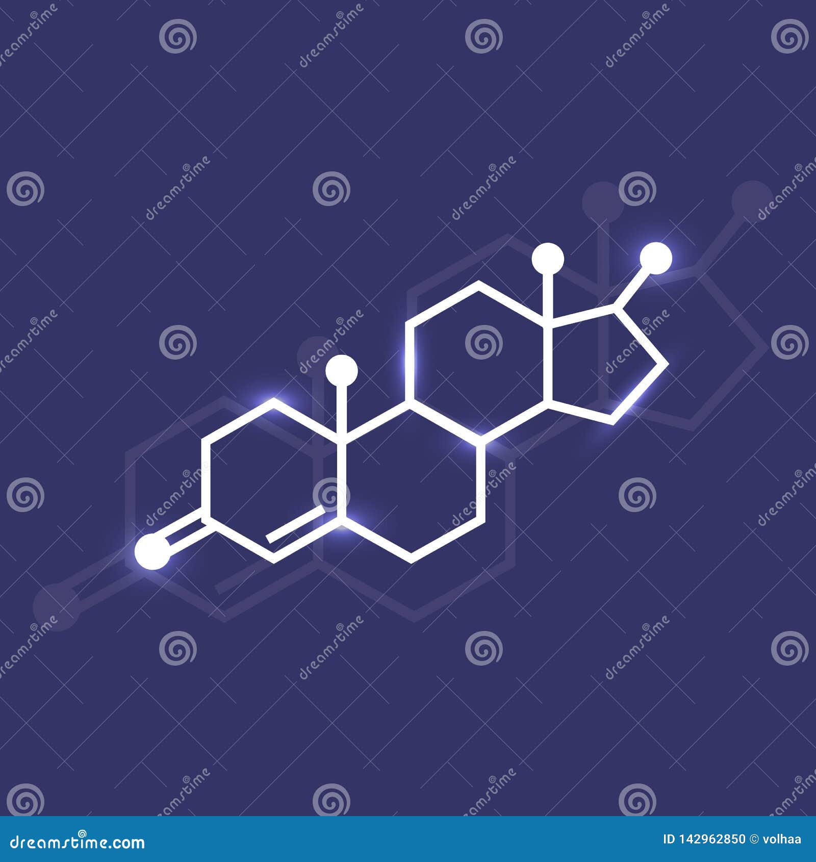 Testosterone vector icon stock vector. Illustration of chemistry ...