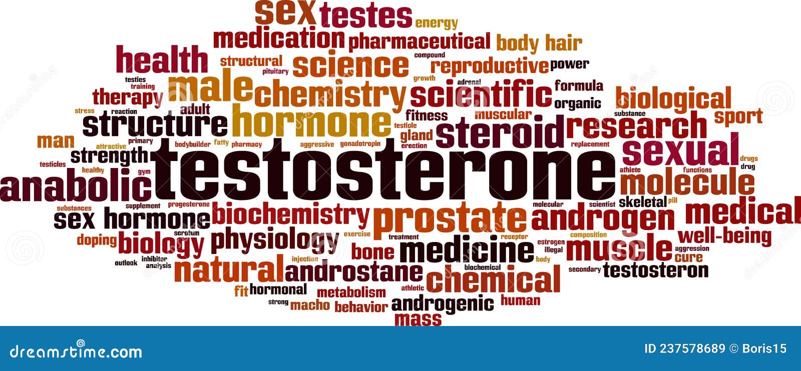 Testosterone word cloud stock vector. Illustration of receptor - 237578689