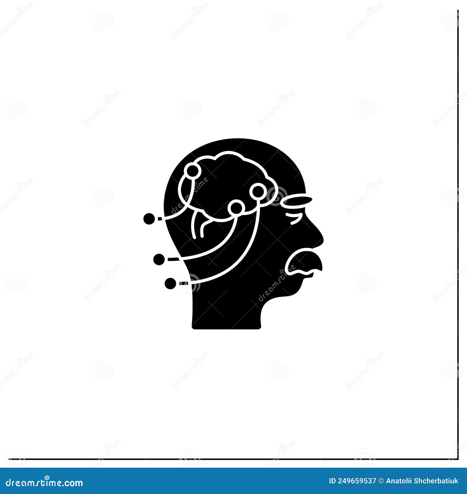 Tests glyph icon stock vector. Illustration of coordination - 249659537