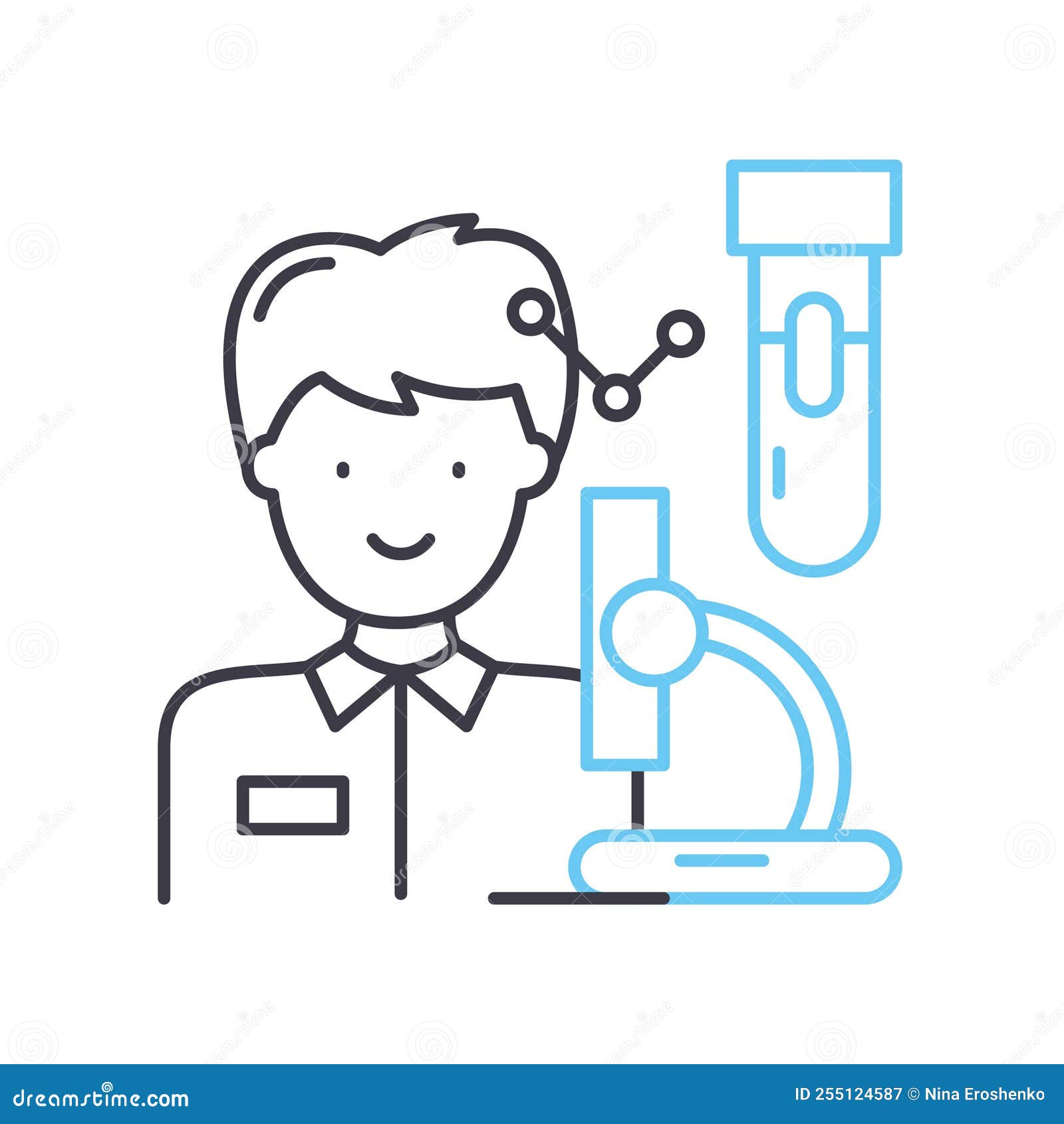 Tests Line Icon, Outline Symbol, Vector Illustration, Concept Sign ...