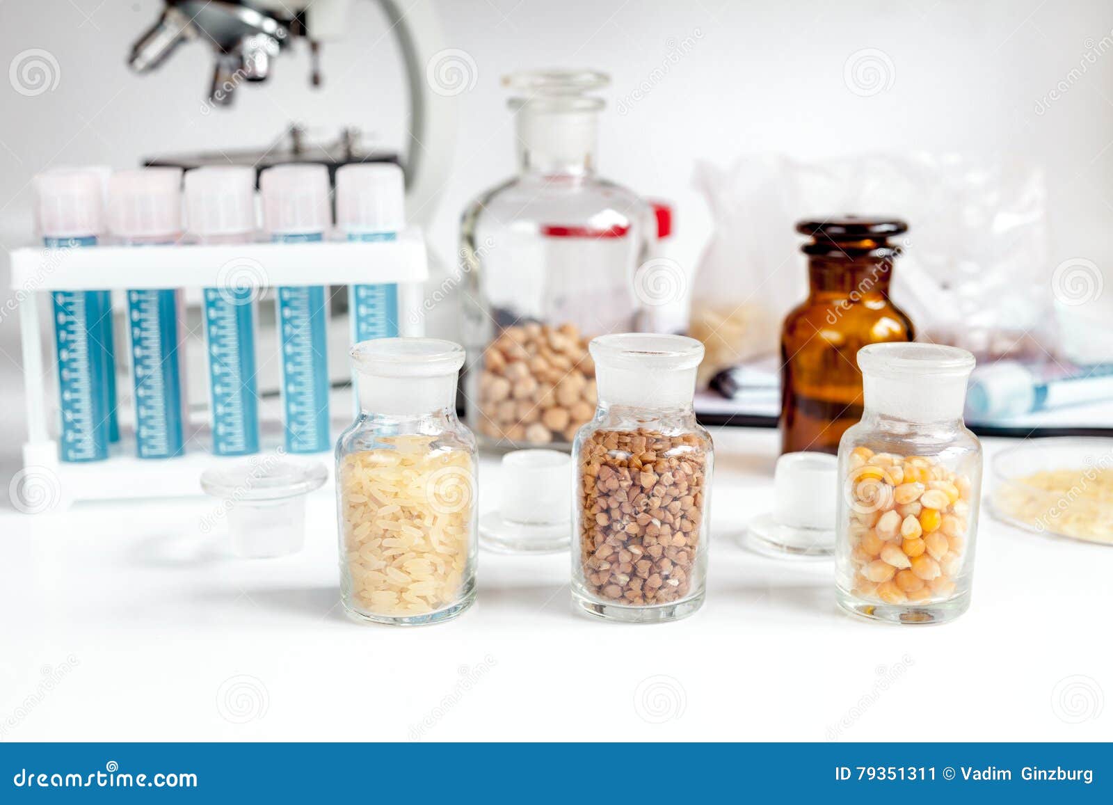 Tests For Pesticides In Cereal In At Laboratory Royalty-Free Stock ...