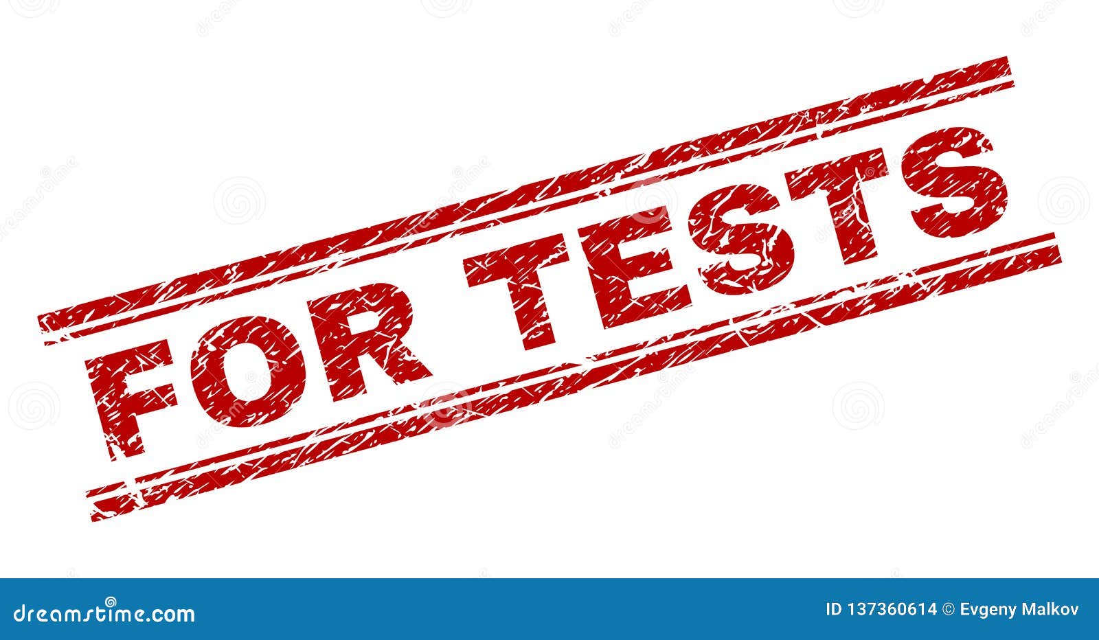 Scratched Textured for TESTS Stamp Seal Stock Vector - Illustration of ...