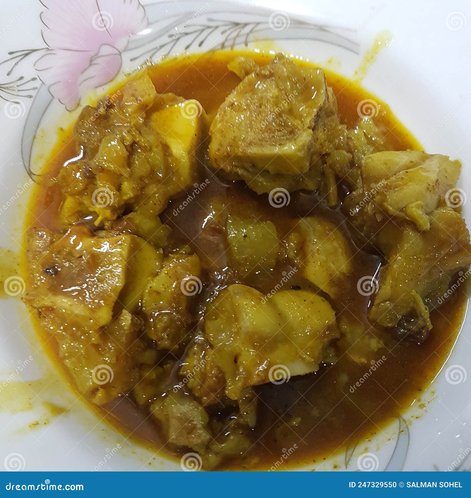Testy Beef Bone Spicy Curry Stock Photo - Image of produce, breakfast ...