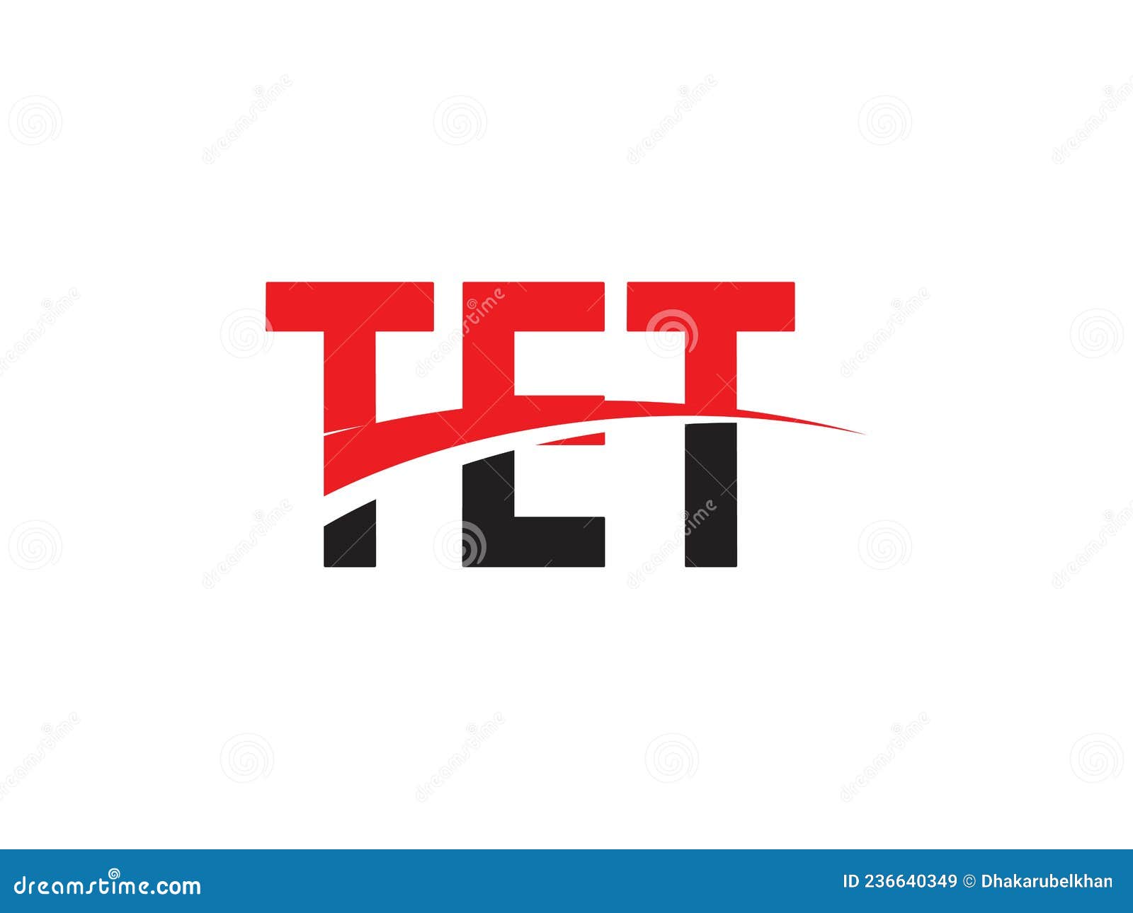 TET Letter Initial Logo Design Vector Illustration Stock Vector ...
