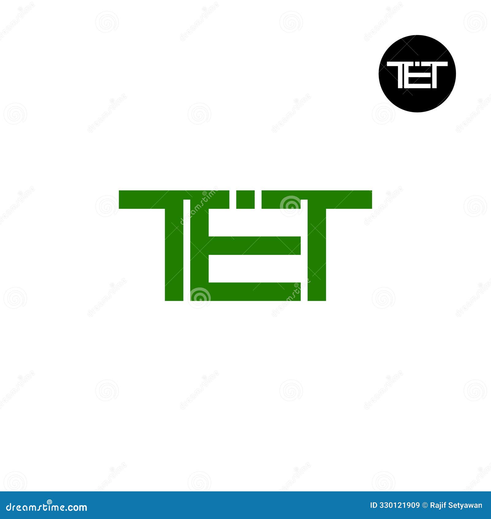 TET Logo Letter Monogram Design Cartoon Vector | CartoonDealer.com ...