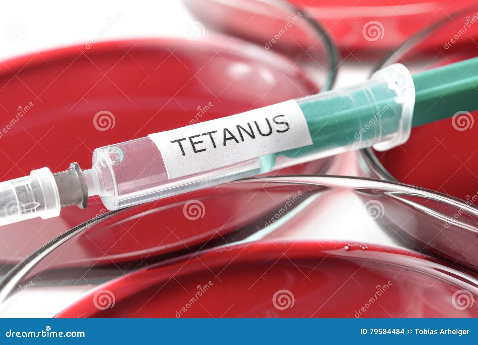 Tetanus Vaccination Laboratory and Petrischalen Stock Photo - Image of ...