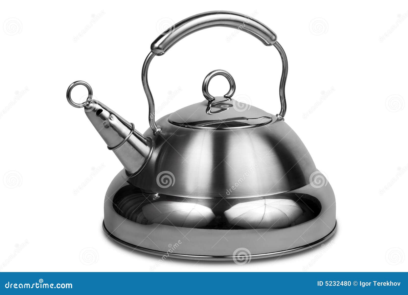 Tetera moderna del metal foto de archivo. Imagen de metal - 5232480