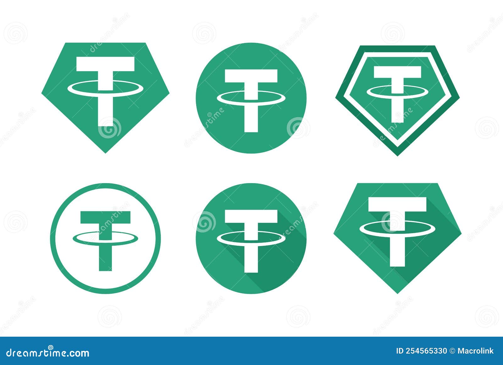 Tether Icon. From Crepto Currency Set Editorial Photo | CartoonDealer ...