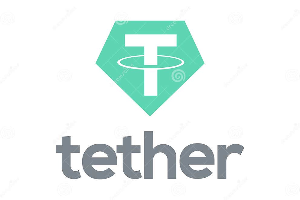 Tether Logos Vector Logo Text Icon Author S Development Editorial Image ...
