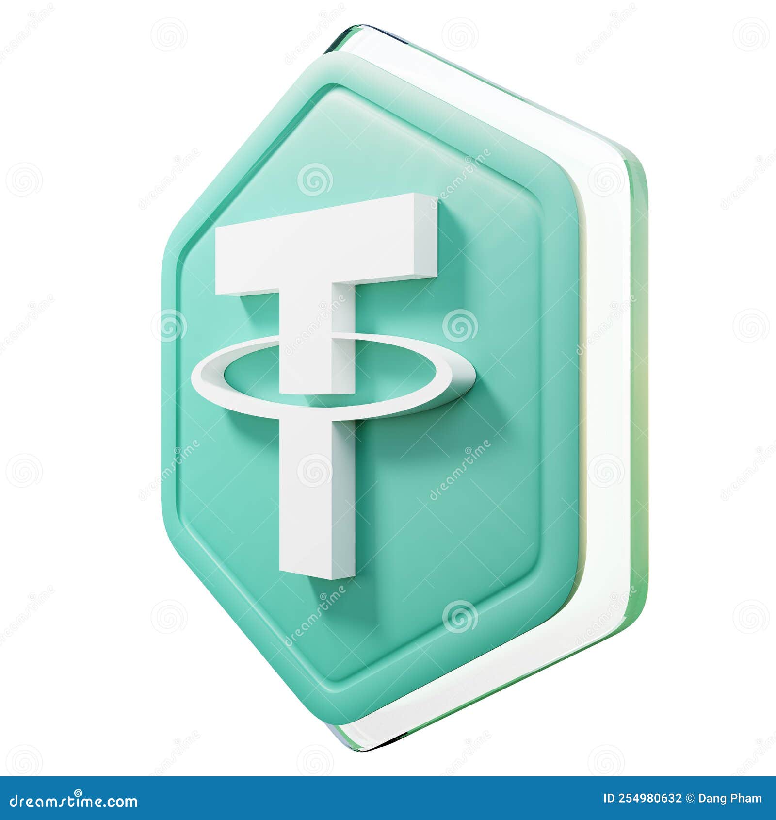 Tether USDT Badge Right View Editorial Photography - Illustration of ...