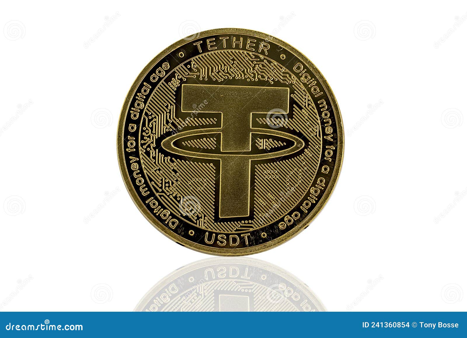 Tether, USDT Token editorial stock image. Image of bank - 241360854