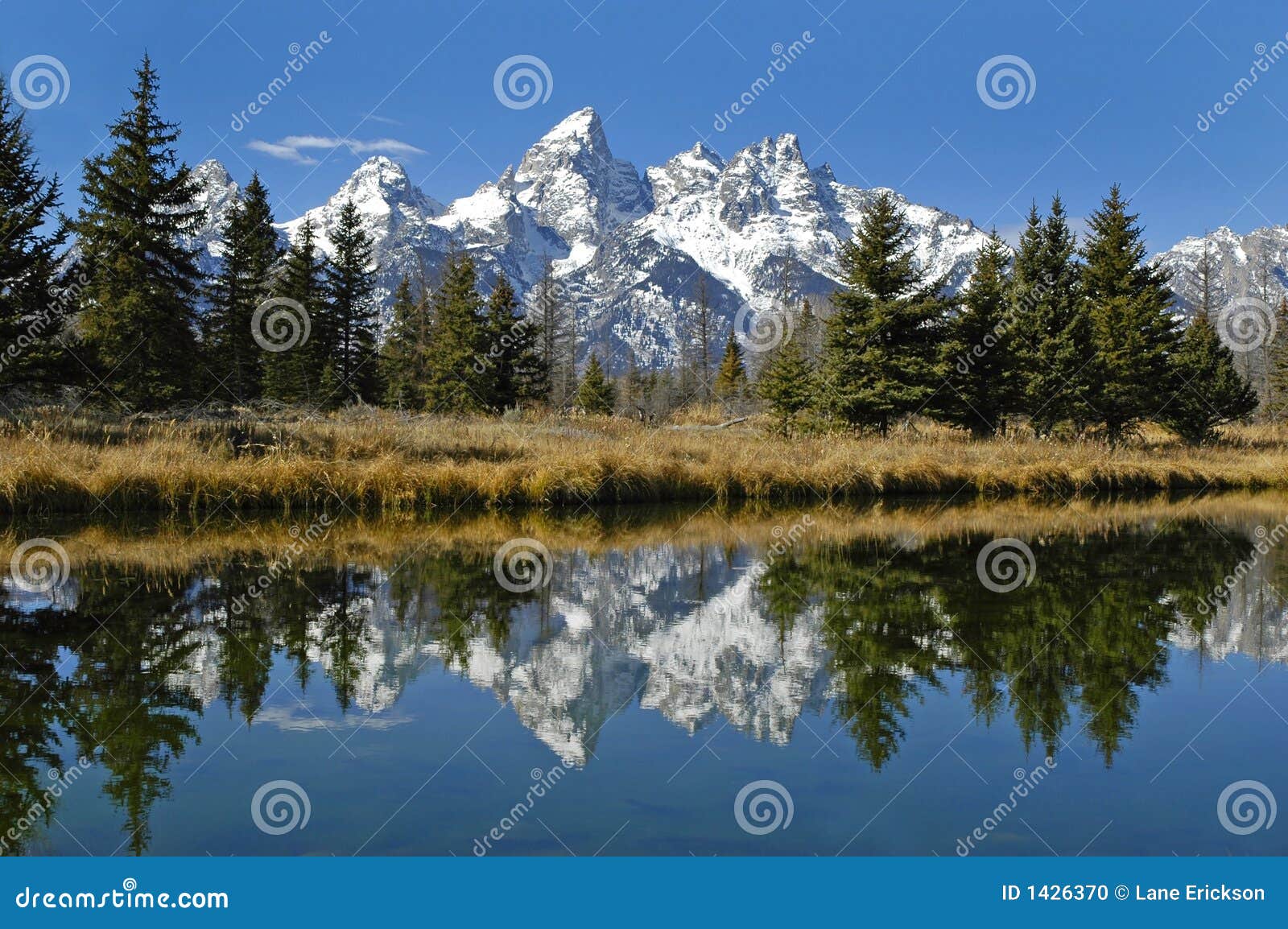 Teton Mountain Range stock photo. Image of rock, mountain - 1426370