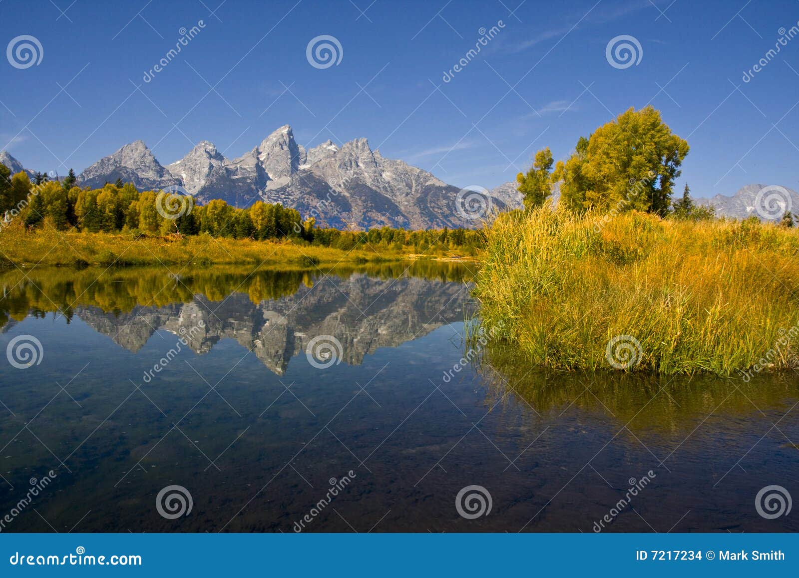 Teton Reflections stock photo. Image of space, vista, park - 7217234