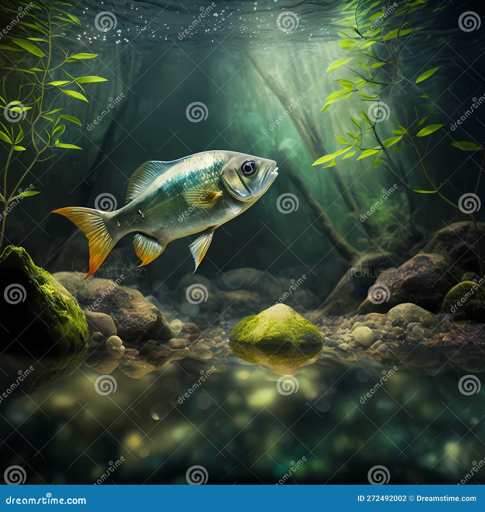 Tetra Fish Full Body. Generative AI Stock Illustration - Illustration ...