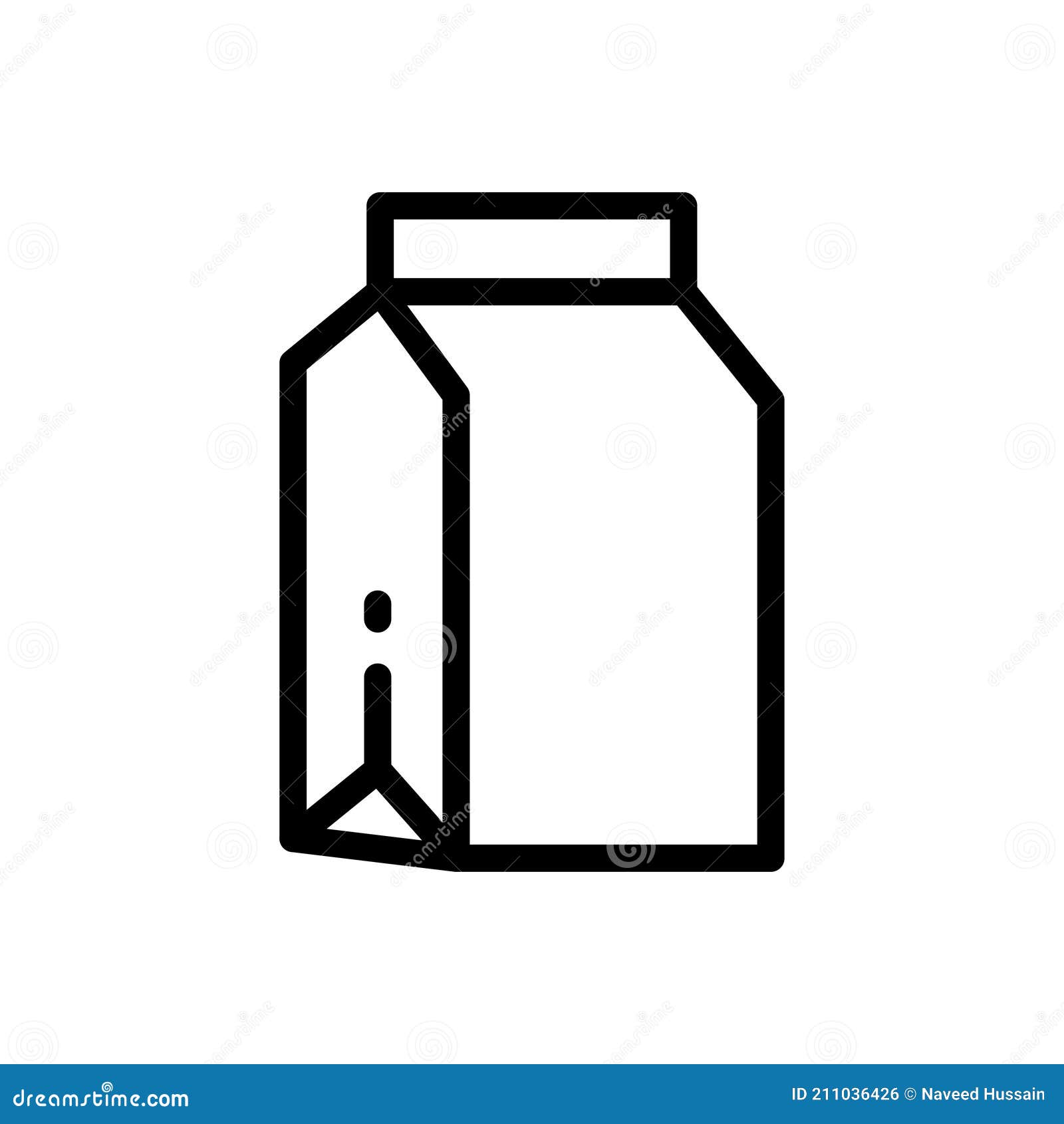 Tetra pack stock vector. Illustration of tetra, bottle - 211036426
