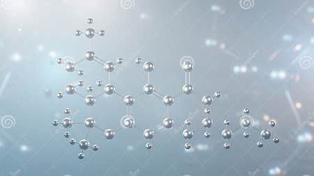 Tetrahydrocannabinolic Acid Molecular Structure, 3d Model Molecule ...