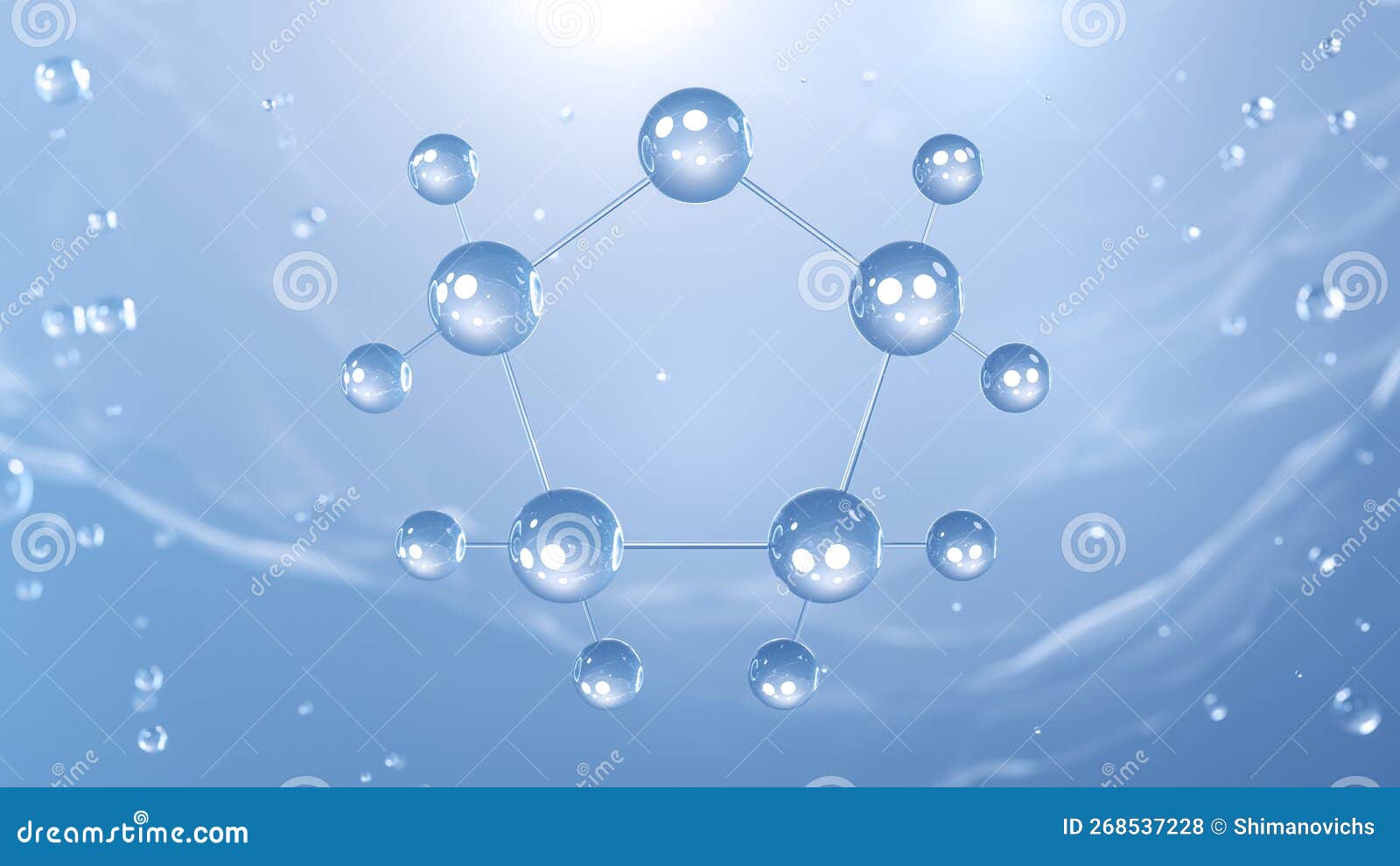 Tetrahydrofuran Molecular Structure, 3d Model Molecule, Oxolane ...