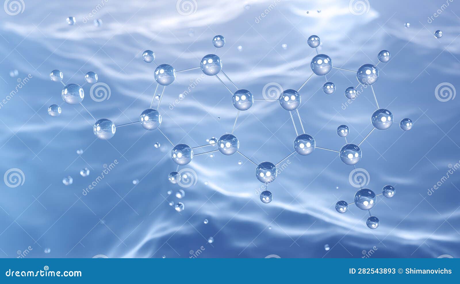 Tetrahydroharmine Molecular Structure, 3d Model Molecule, Fluorescent ...