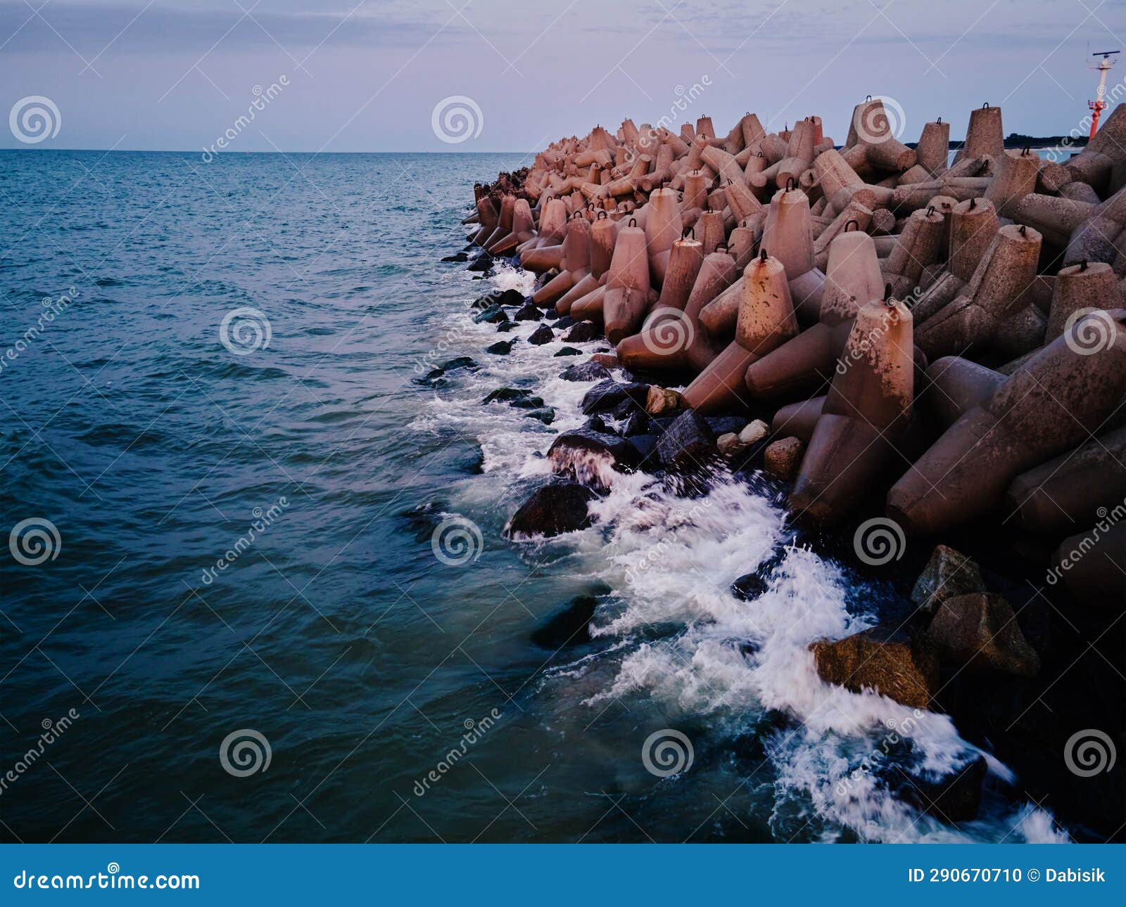 Tetrapod Breakwater at Sea Coast for Protecting from Waves Stock Photo ...