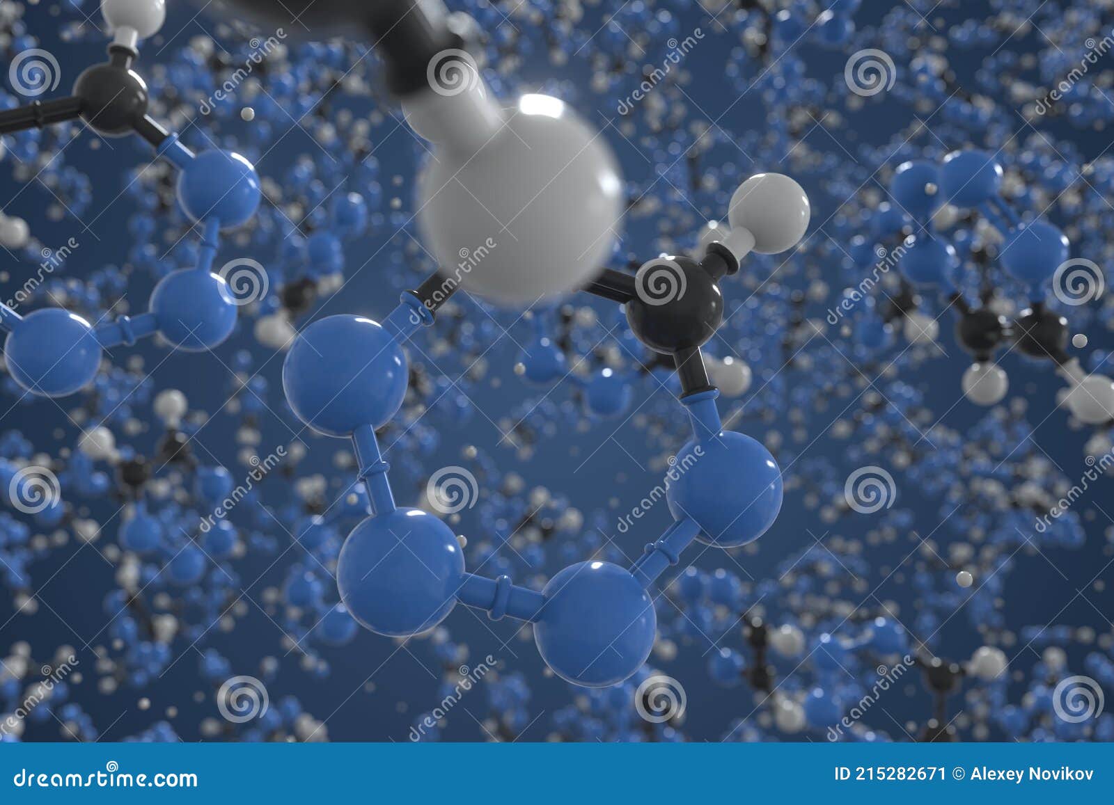 Tetrazine Molecule, 1,2,3,4-tetrazine Molecular Structure, Isolated 3d ...