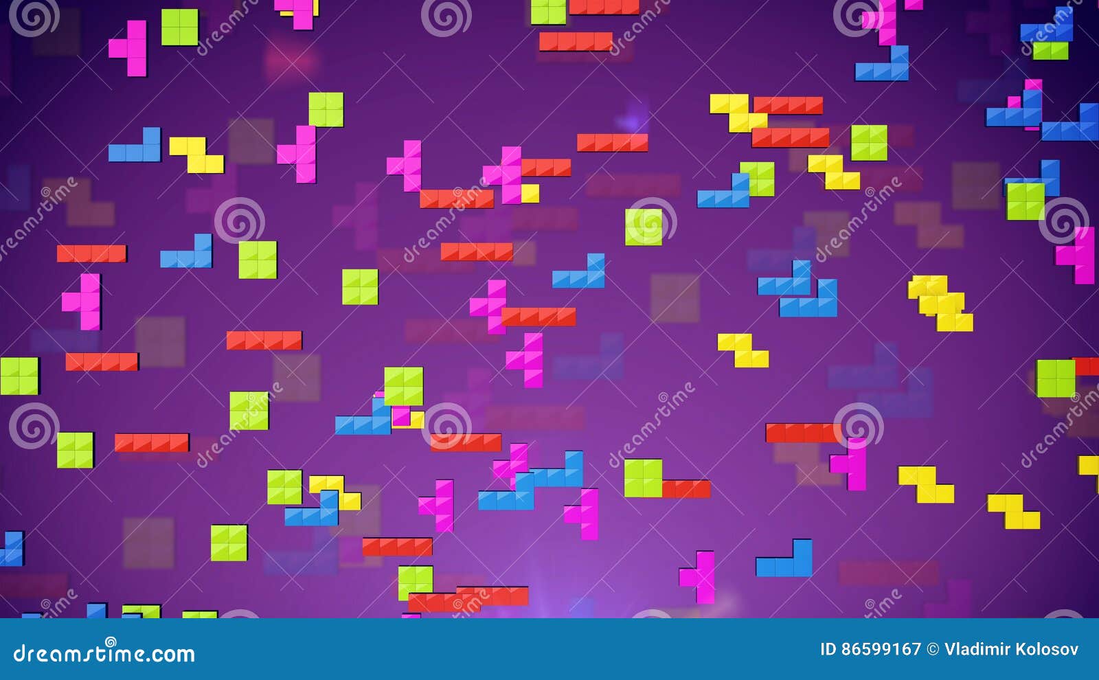 Tetris Geometric shapes stock illustration. Illustration of design ...